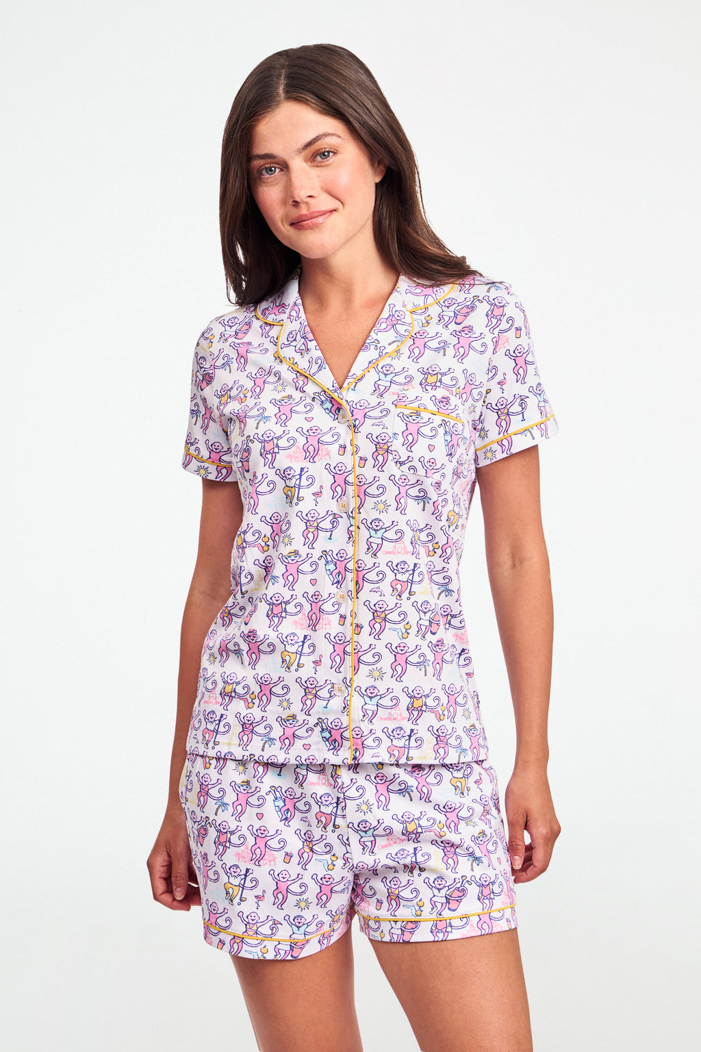Palm Beach Monkey Polo Pajamas| Roller Rabbit