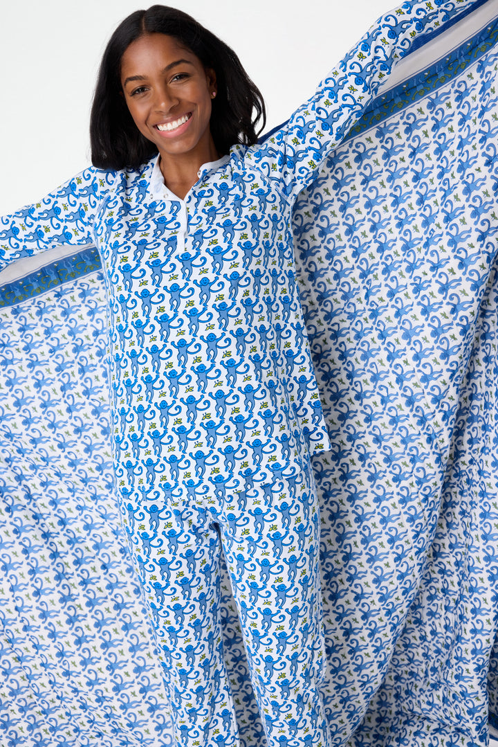 Monkey Quilted Slipper | Roller Rabbit