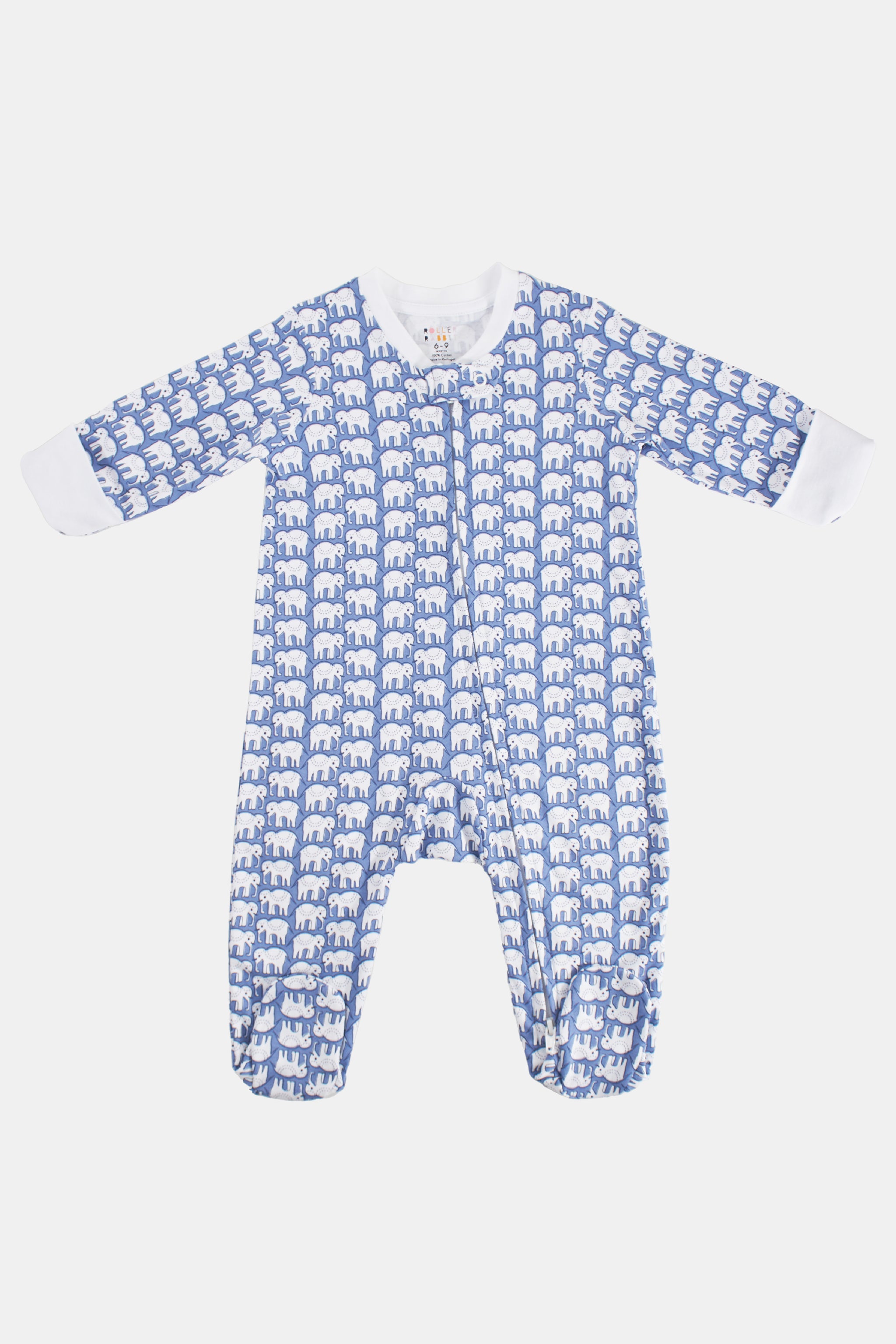 Infant Hathi Zipper Footie | Roller Rabbit