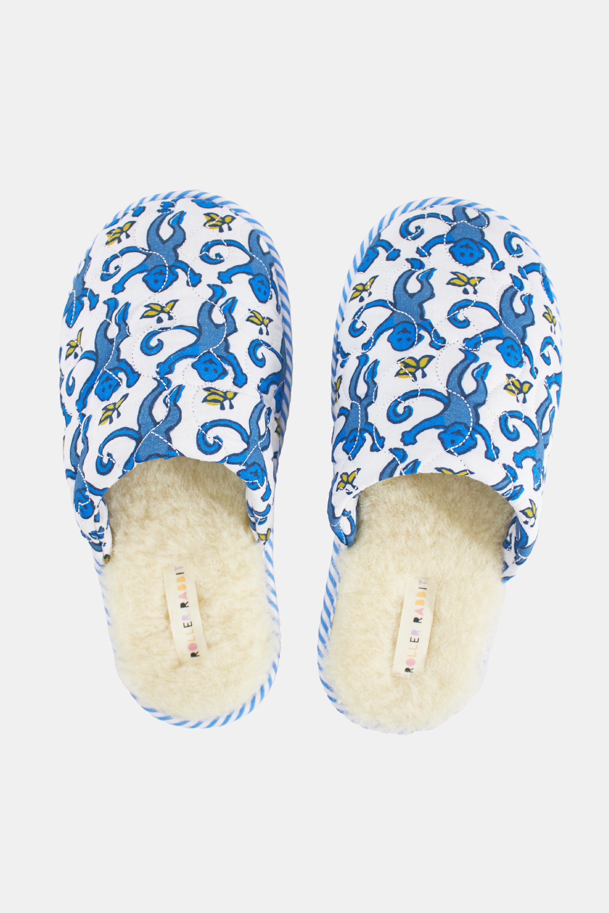 Monkey Quilted Slipper | Roller Rabbit