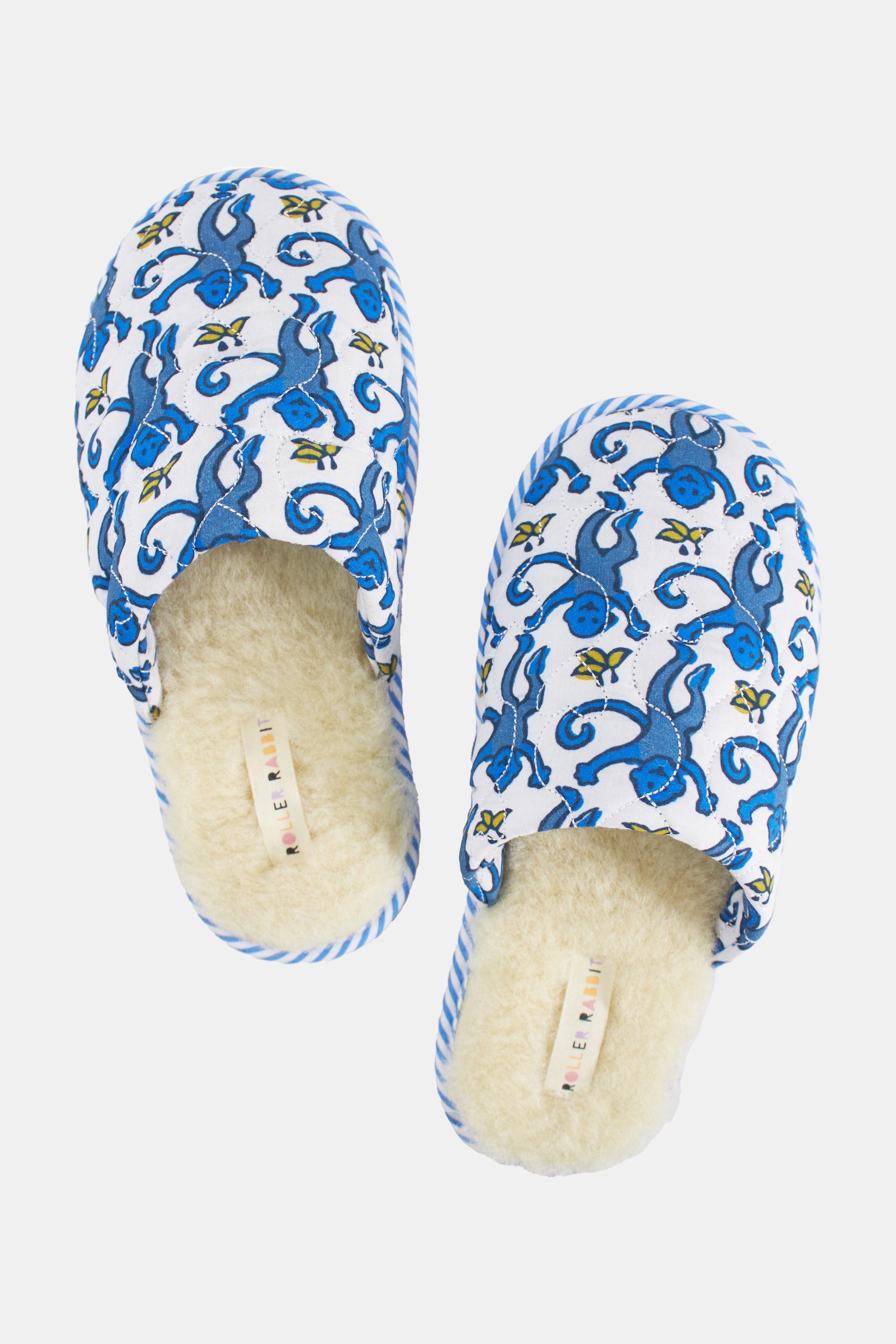 Monkey Quilted Slipper | Roller Rabbit