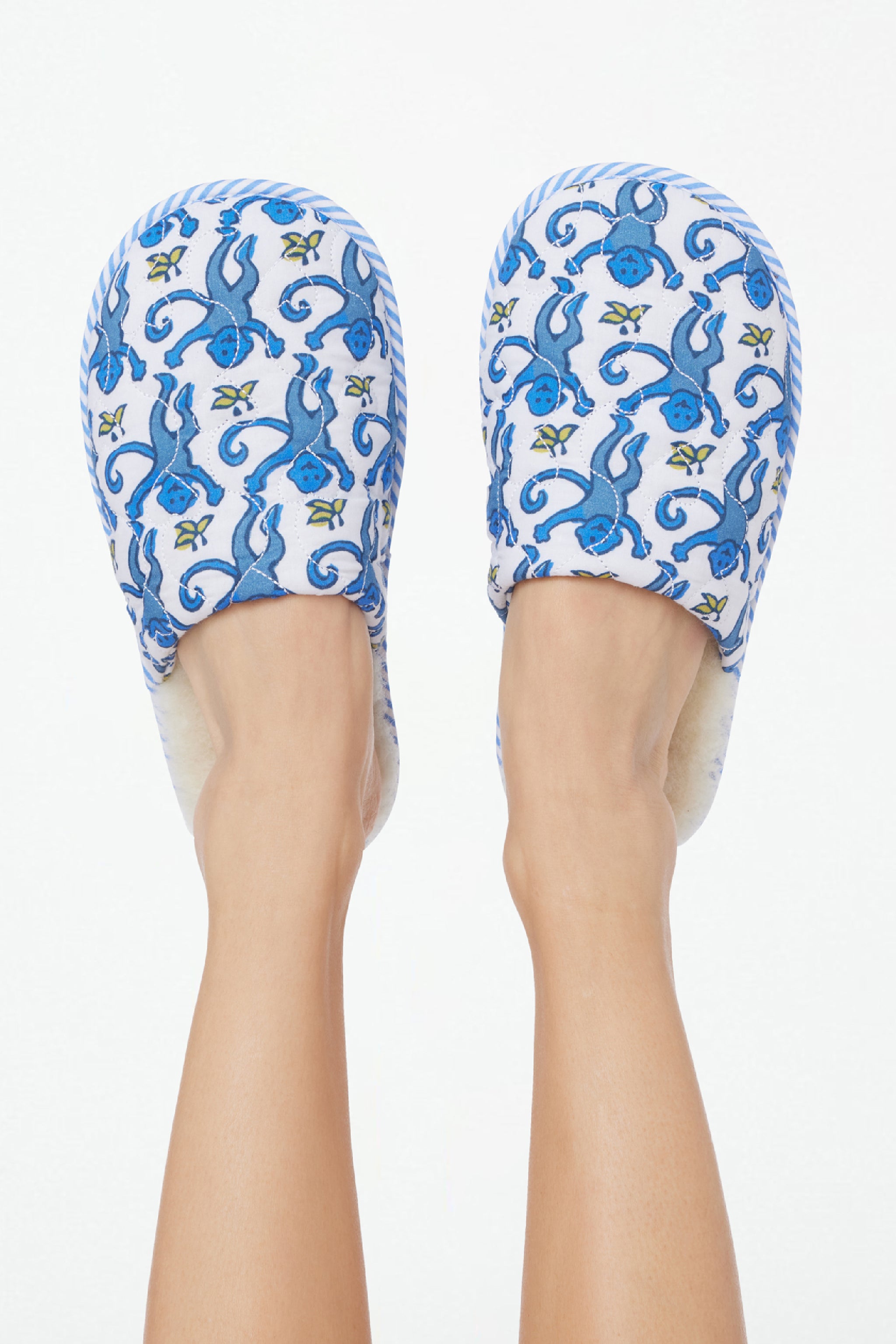 Monkey Quilted Slipper | Roller Rabbit