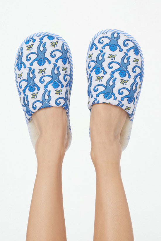Monkey Quilted Slipper | Roller Rabbit