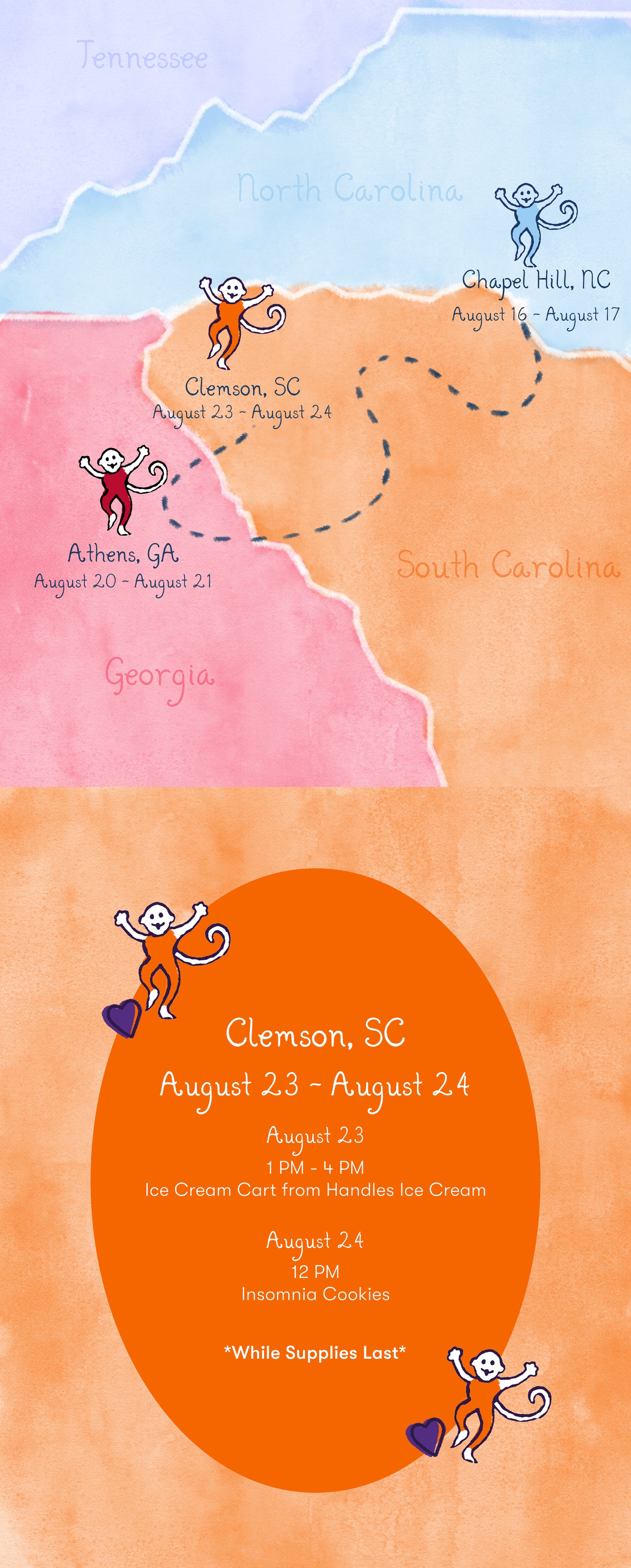 Clemson Mobile Pop Up Shop – Roller Rabbit