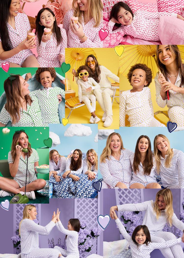 The Rainbow Hearts PJ Collection | Roller Rabbit