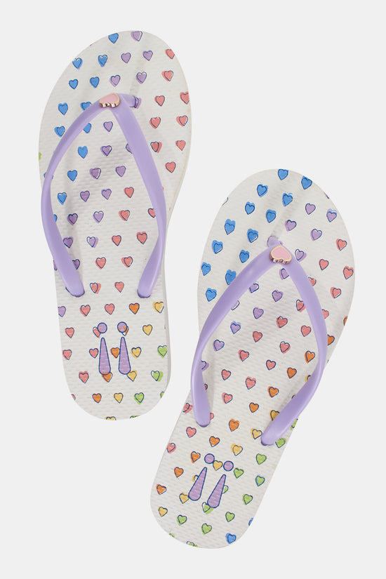 Disco Hearts Flip Flops | Roller Rabbit