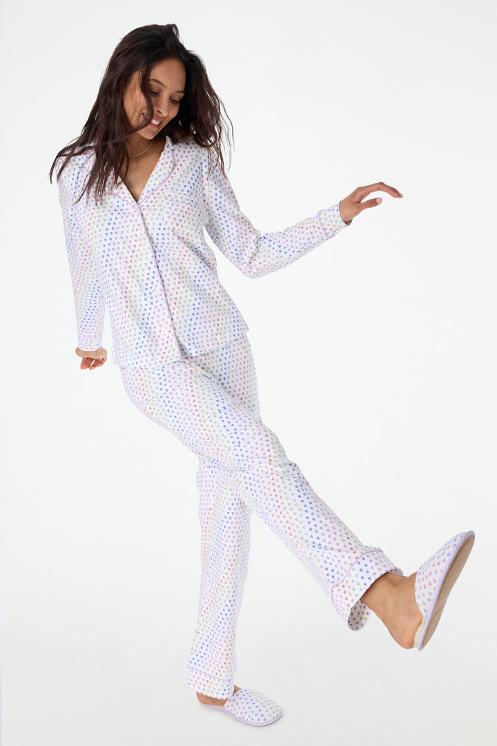 Disco Hearts Quilted Slippers – Roller Rabbit