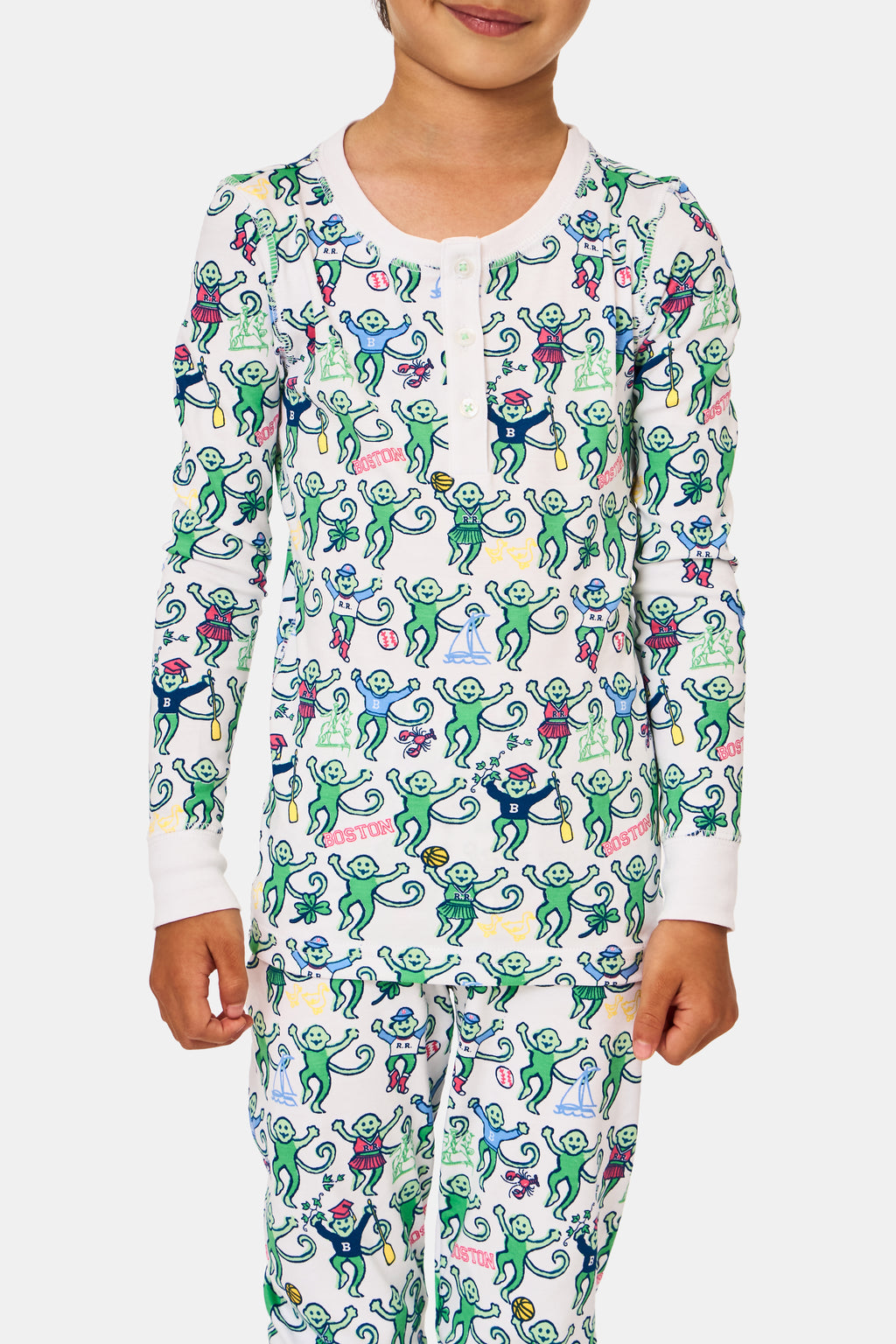 Kids Boston Monkey Pajamas | ROLLER RABBIT – Roller Rabbit