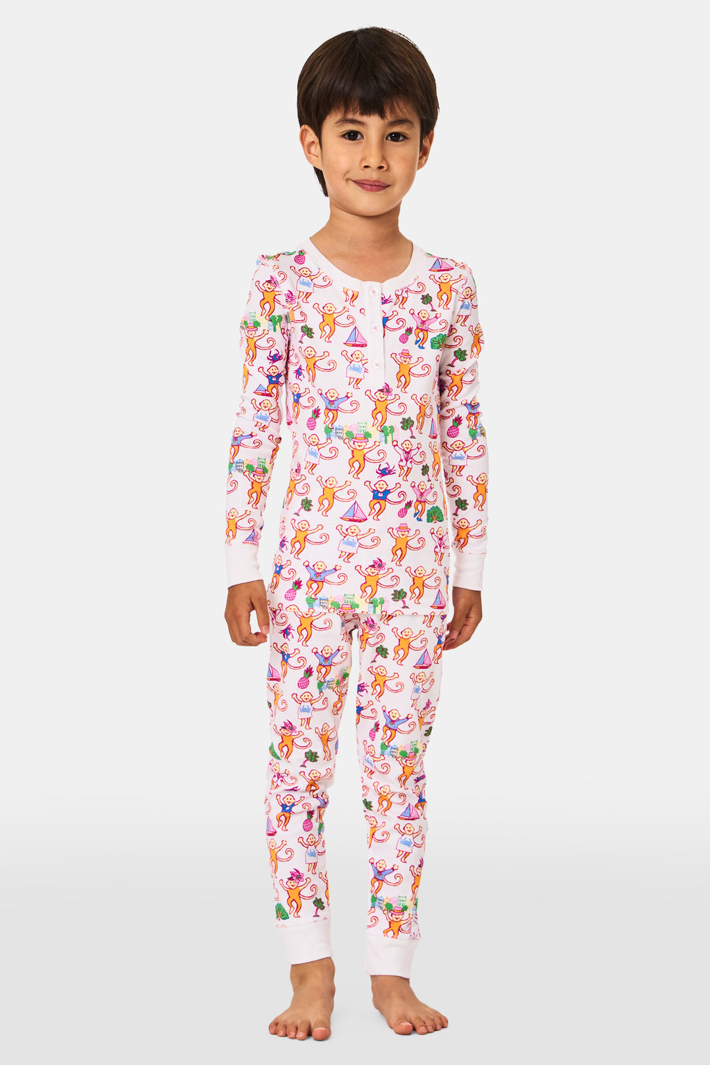 Kids Charleston Monkey Pajamas | Roller Rabbit