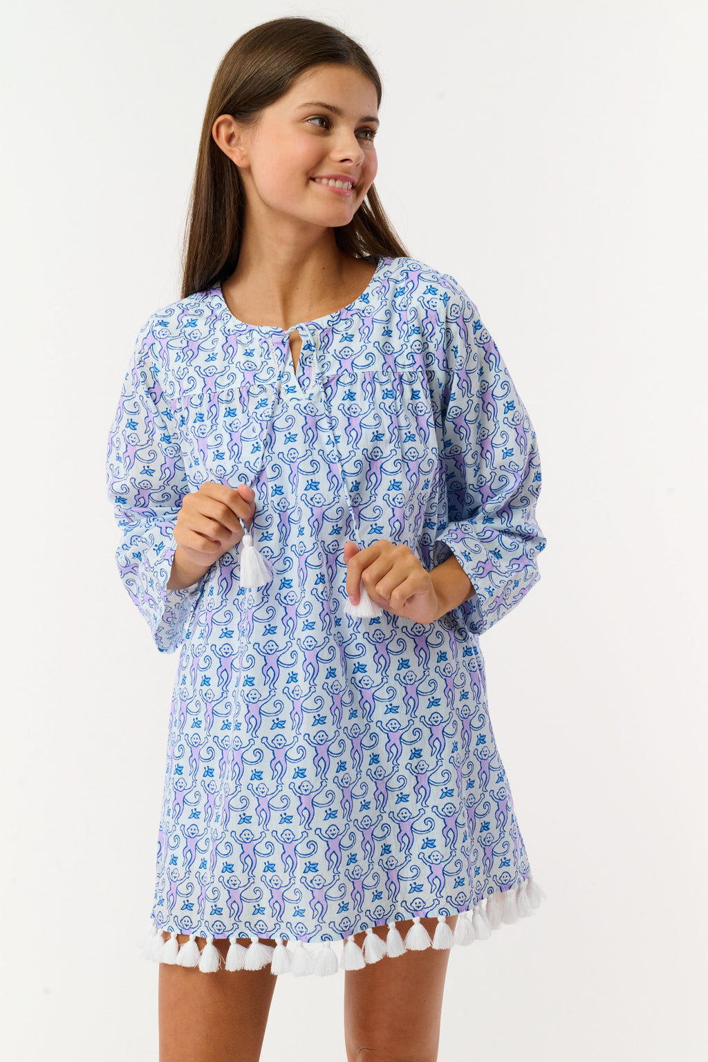 Kids Monkey Serafina Tunic | ROLLER RABBIT – Roller Rabbit