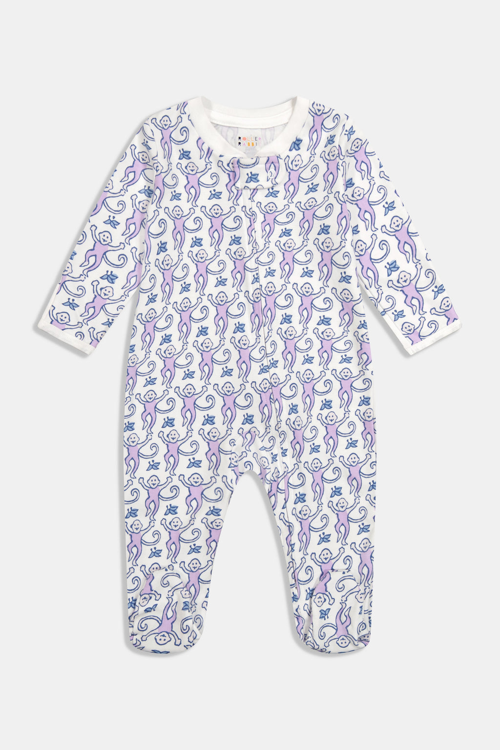 Infant Monkey Zipper Footie | Roller Rabbit