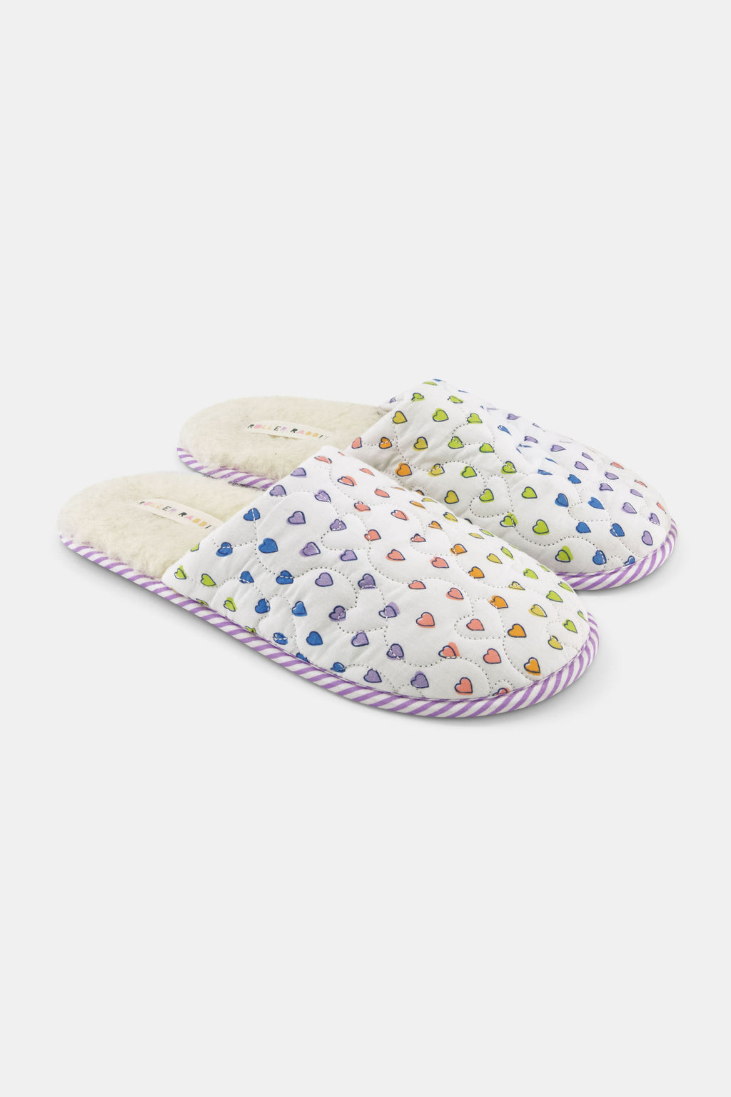 Disco Hearts Quilted Slippers | ROLLER RABBIT – Roller Rabbit