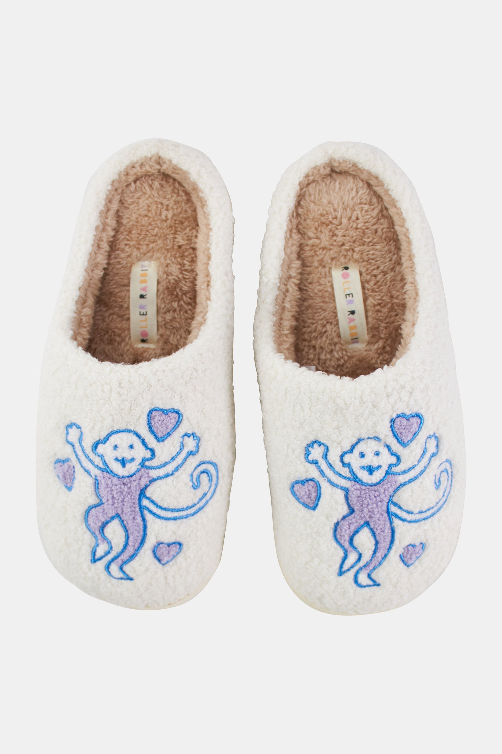Monkey Fuzzy Slippers | Roller Rabbit