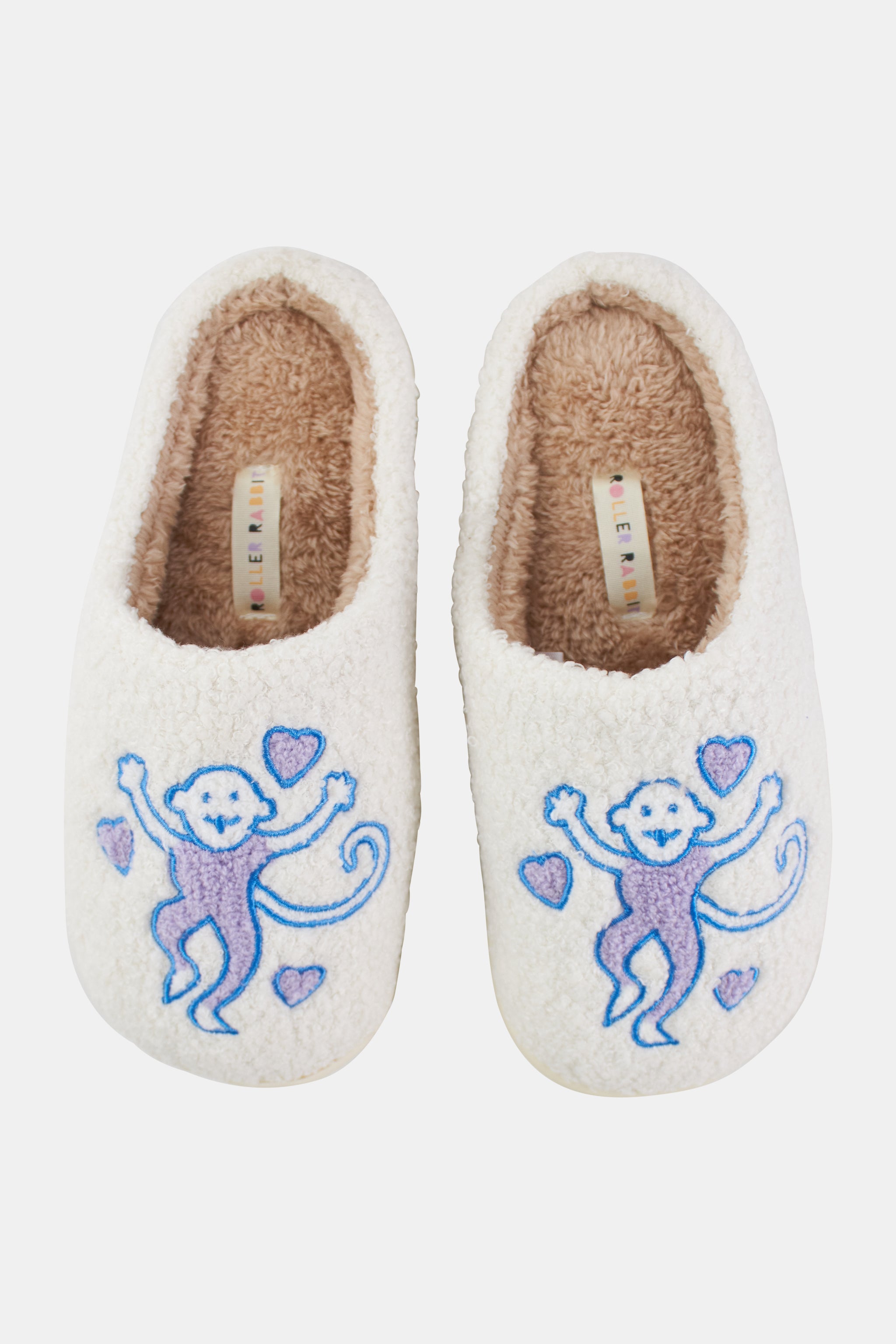 Monkey Fuzzy Slippers | Roller Rabbit