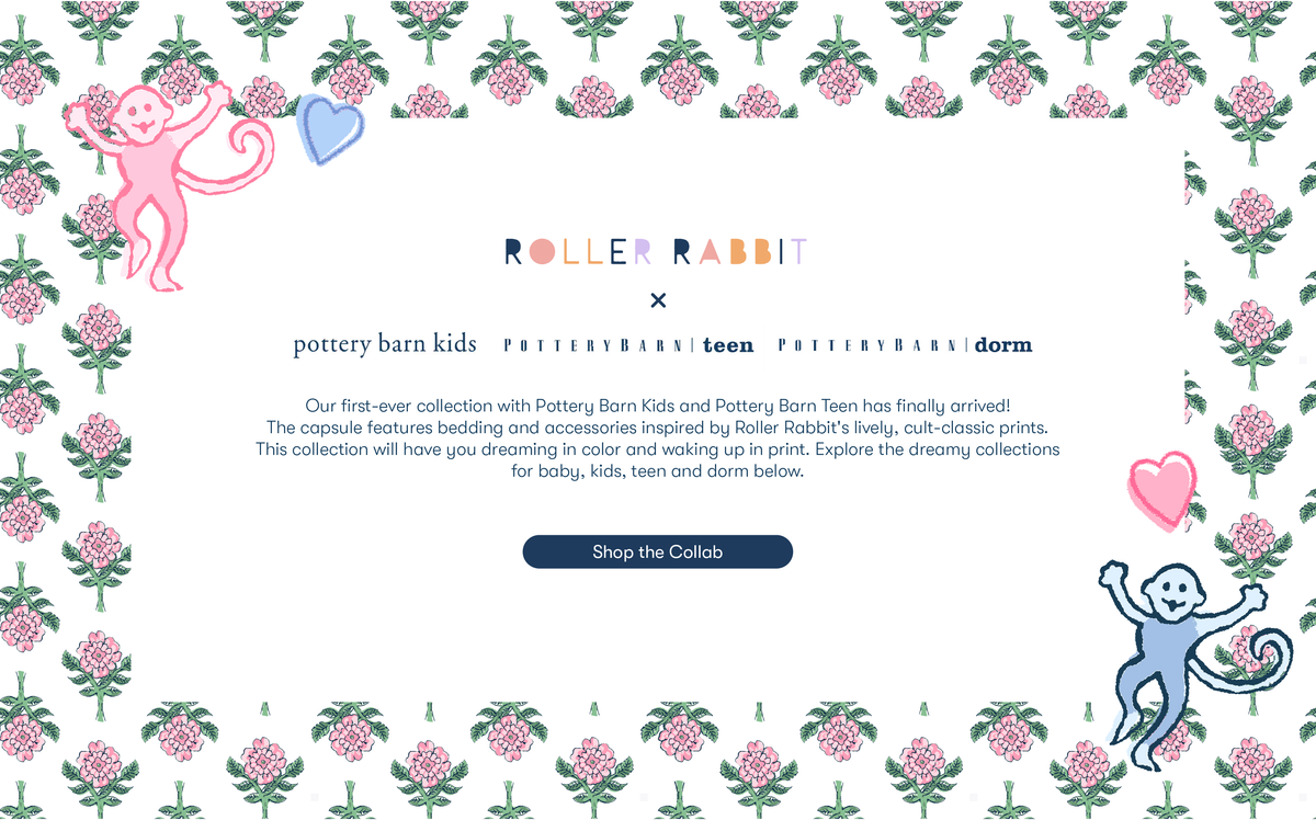 Pottery Barn x Roller Rabbit