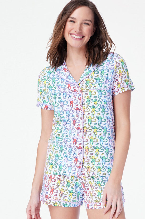 Disco Monkey Polo Pajamas | Roller Rabbit