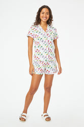 Disco Hearts Polo Pajamas | Roller Rabbit